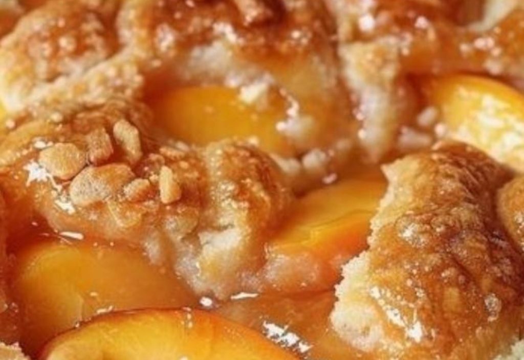RIDICULOUSLY EASY PEACH COBBLER – BASMA RECIPES